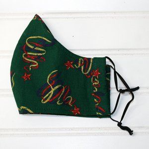 Hand Crafted | Accessories | Handmade Cloth Christmas Tree Face Mask ...